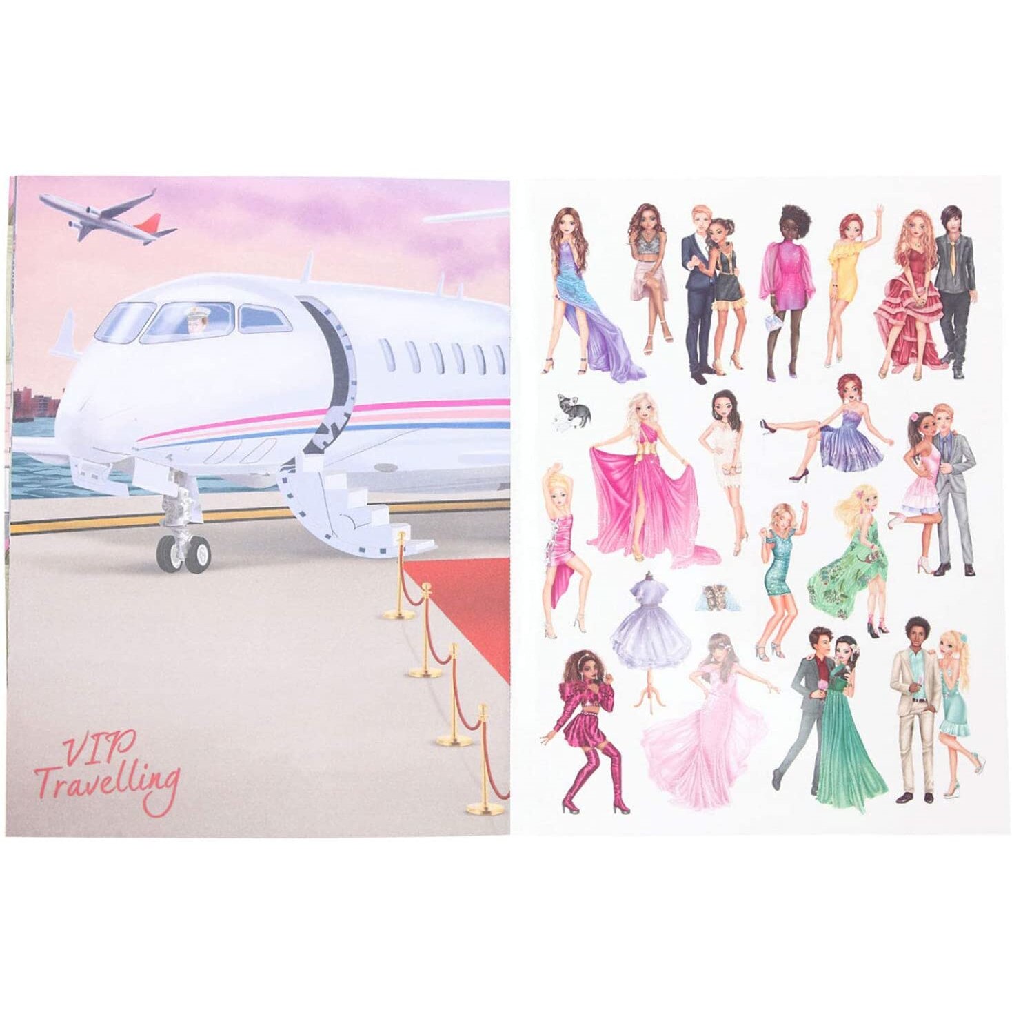 Set creativ Top Model Stickerworld -Autocolante Glamour - eMAG.ro