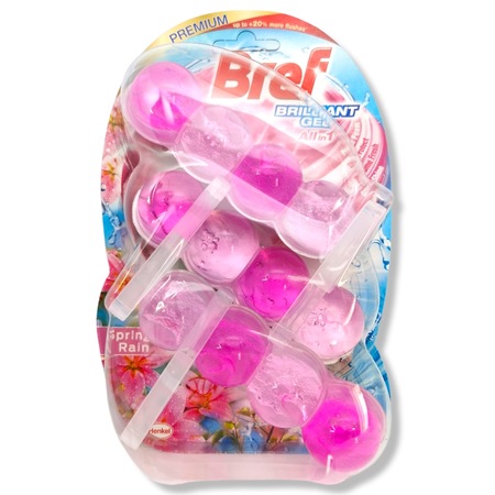 Ароматизатор за тоалетна чиния Bref, Brilliant Gel All in 1, Spring ...