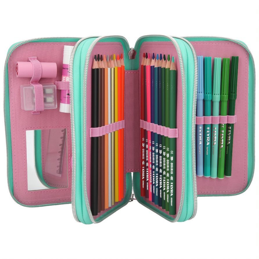 Penar Top Model, Candy Cake, 3 compartimente, Albastru - eMAG.ro