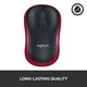 Mouse Logitech M185, USB, Rosu - eMAG.ro