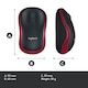 Mouse Logitech M185, USB, Rosu - eMAG.ro