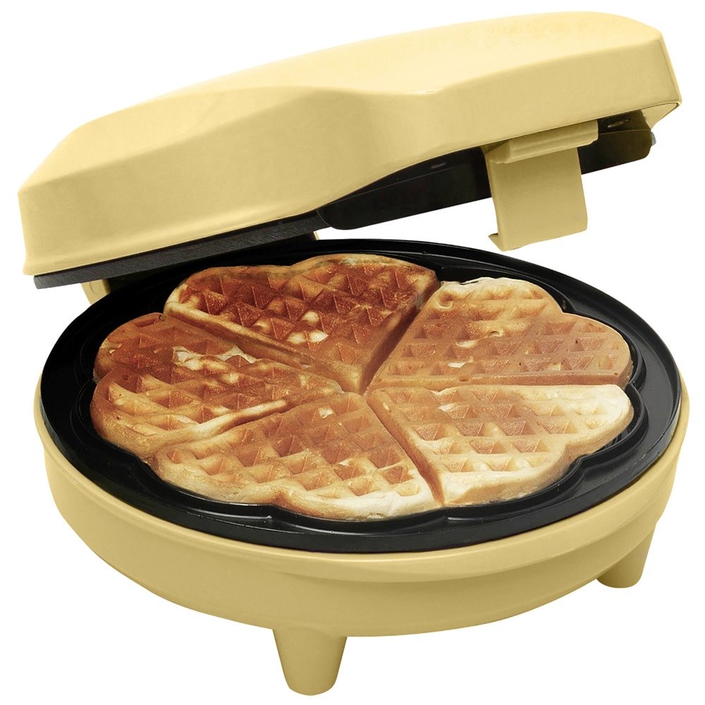 Aparat de facut vafe, Bestron, Antiaderent, 700 W, Galben - eMAG.ro