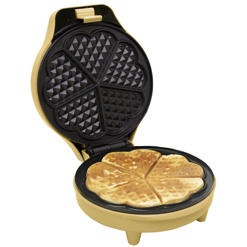 Aparat de facut vafe, Bestron, Antiaderent, 700 W, Galben - eMAG.ro