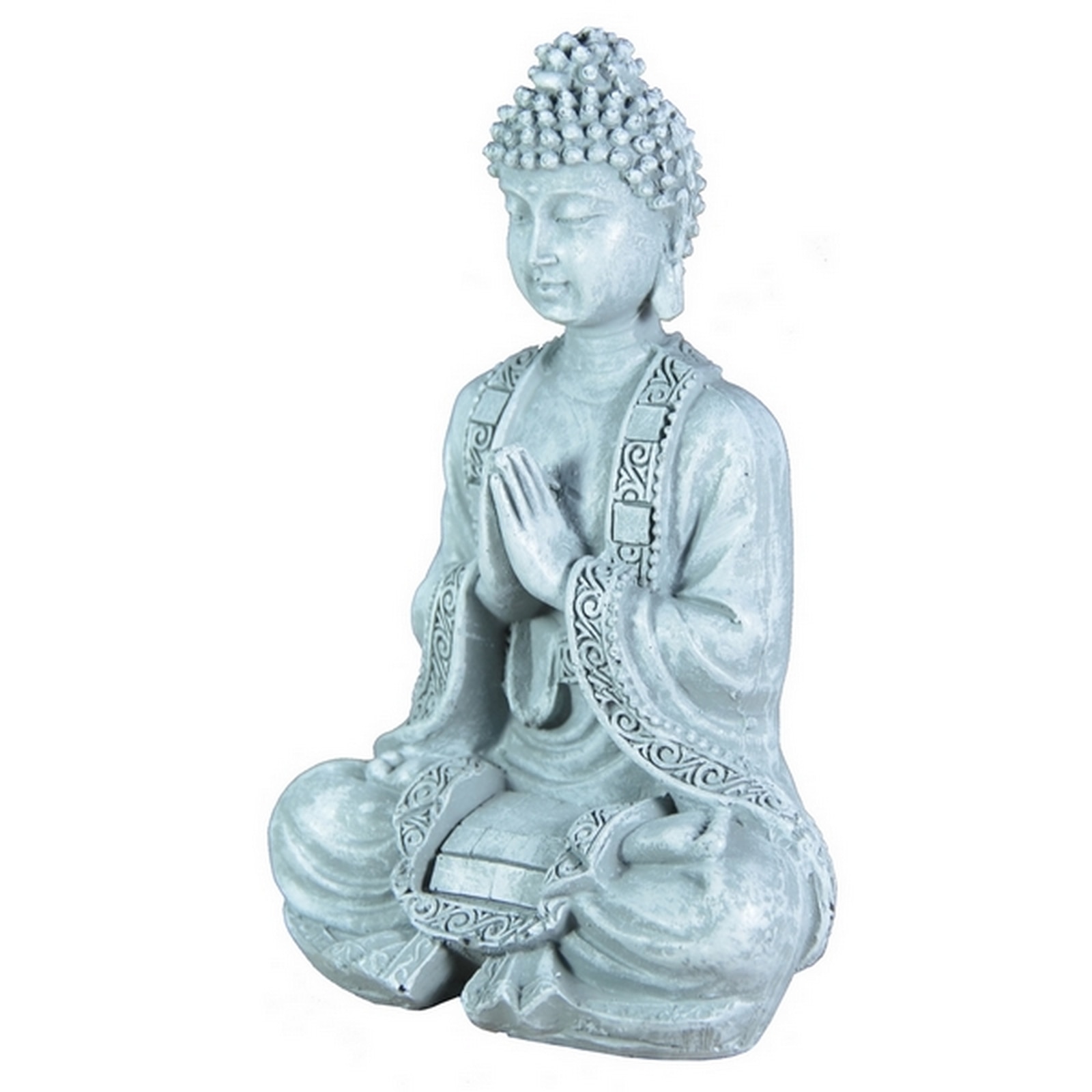 Statueta Buddha, 10x5x12cm, Albastru - eMAG.ro