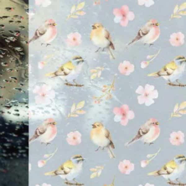 Pasari de primavara folie de sticla statica 45cm x 15 metri - eMAG.ro