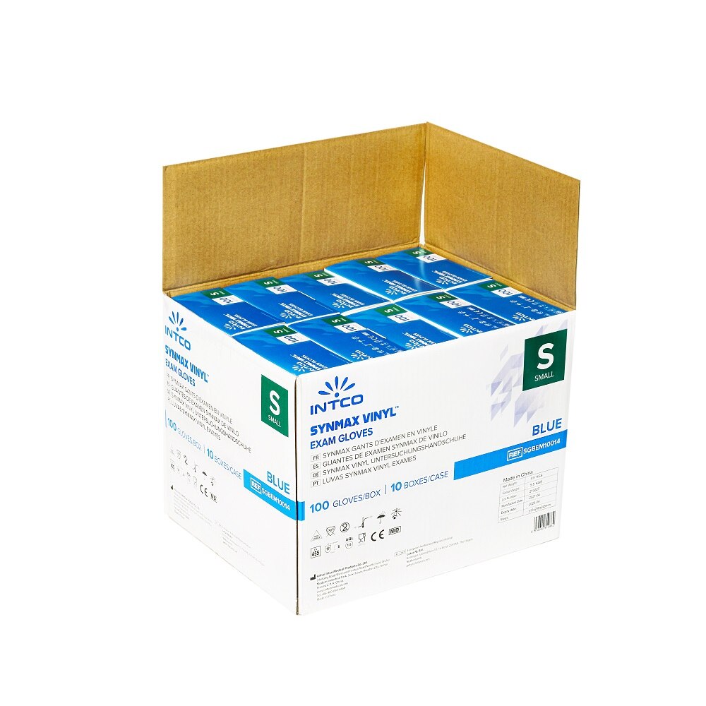Комплект от 10 кутии Винилови ръкавици за еднократна употреба INTCO ...
