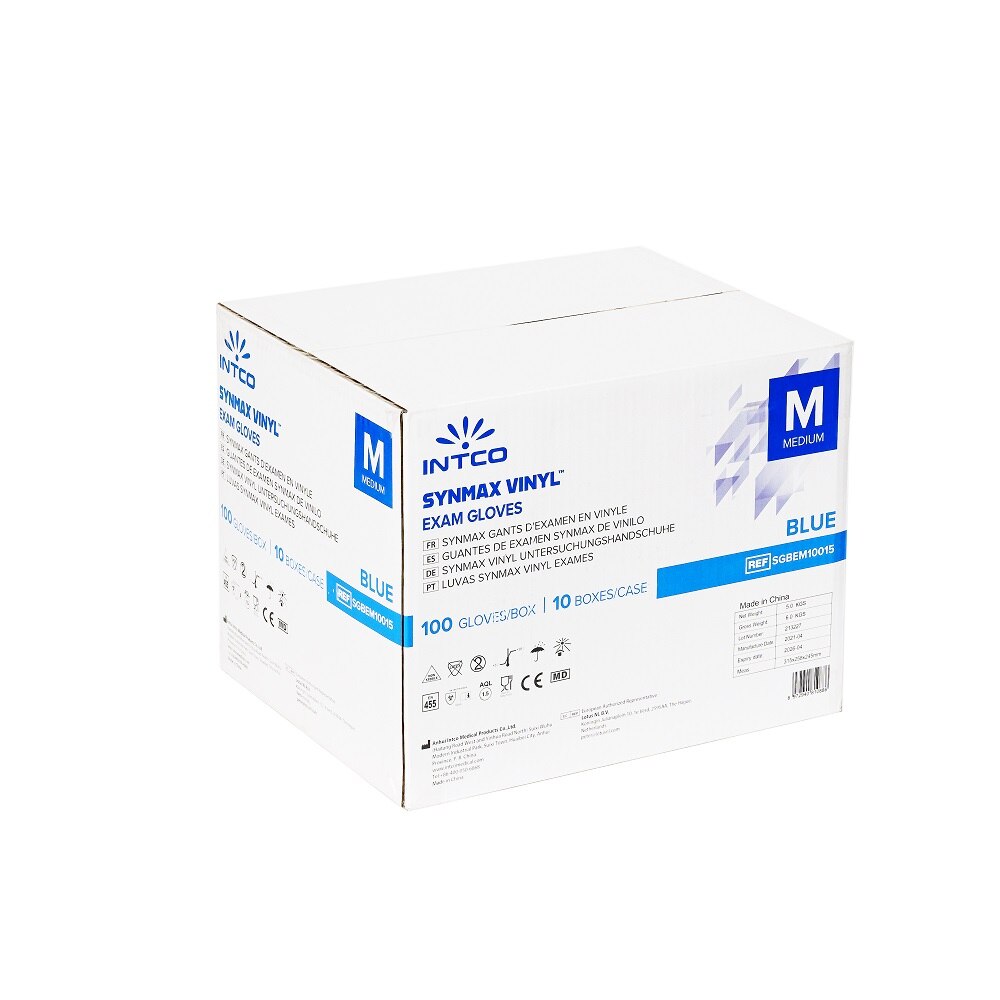 Комплект от 10 кутии Винилови ръкавици за еднократна употреба INTCO ...