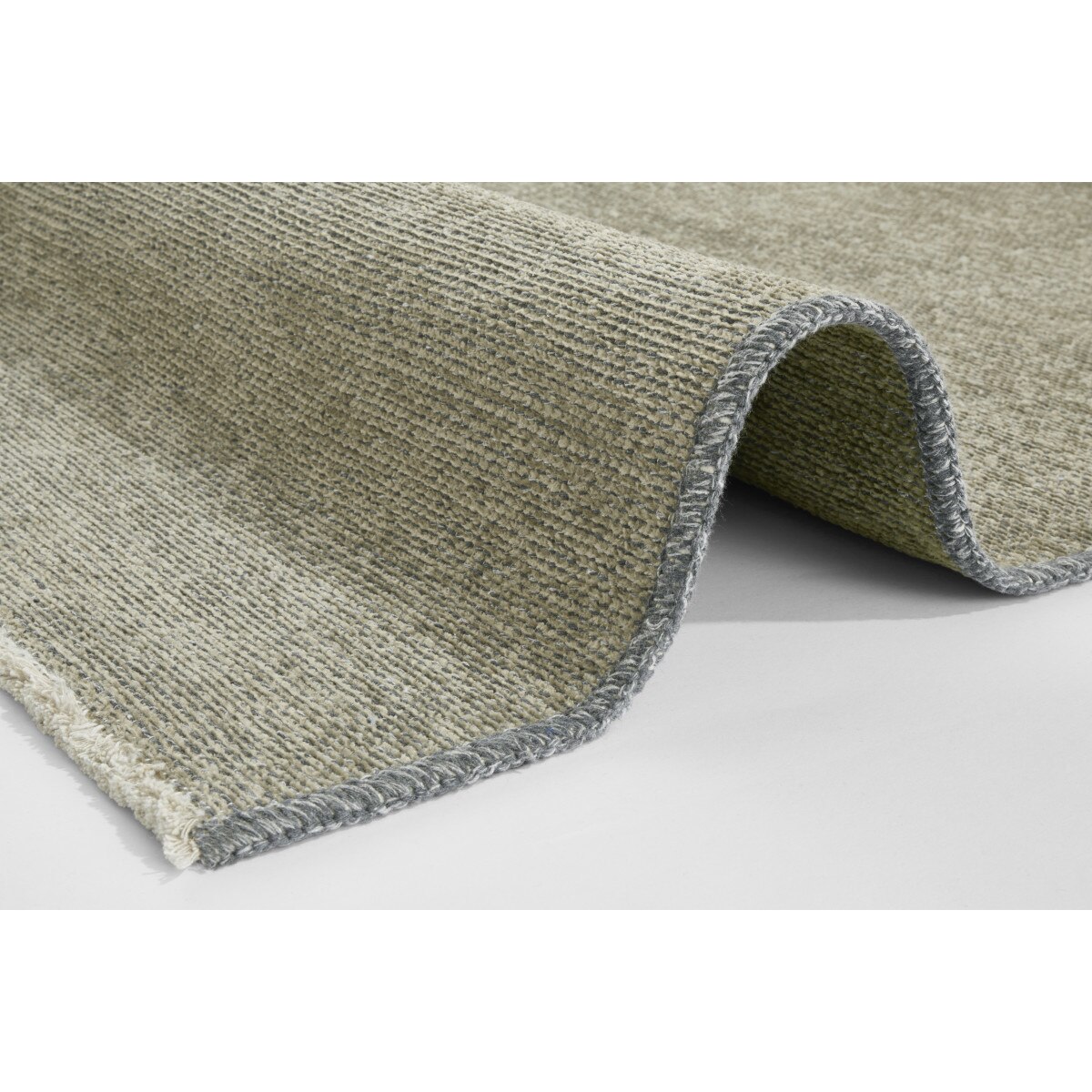Covor Reversibil Unicolor Duo, Taupe/Verde 80x200, C133-4710512 - eMAG.ro