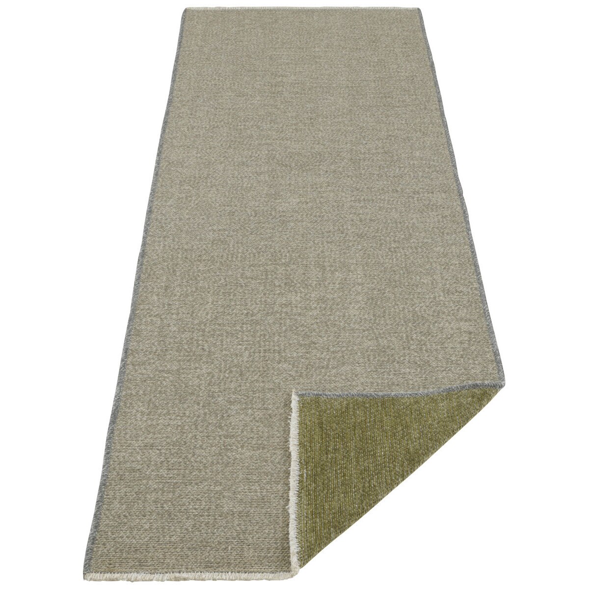 Килим Unicolor Duo, Две лица, Тъмнокафяв / Зелен, 80x300, C17-4710512 ...
