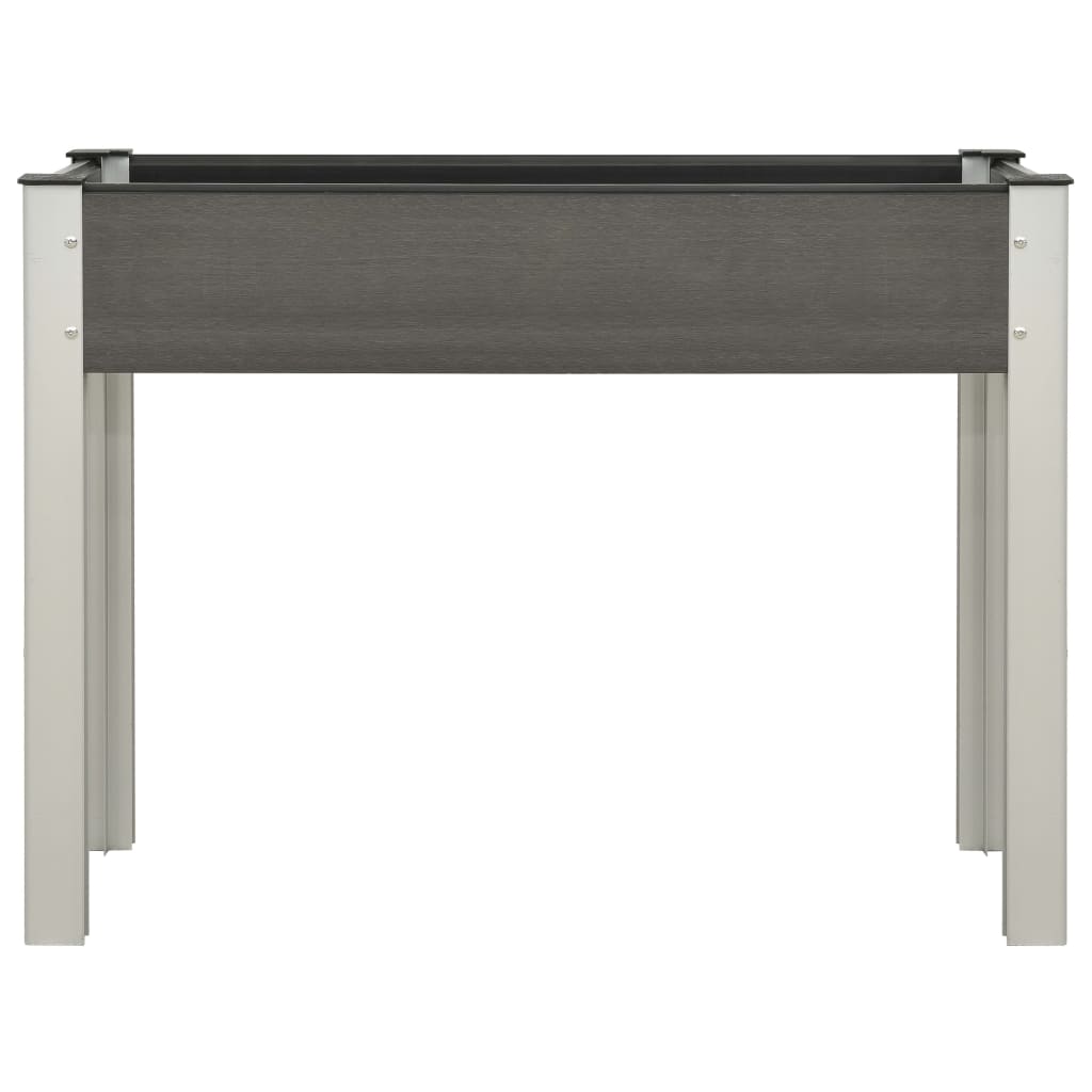 Strat inaltat de gradina, gri, 100x40x75 cm, WPC - eMAG.ro