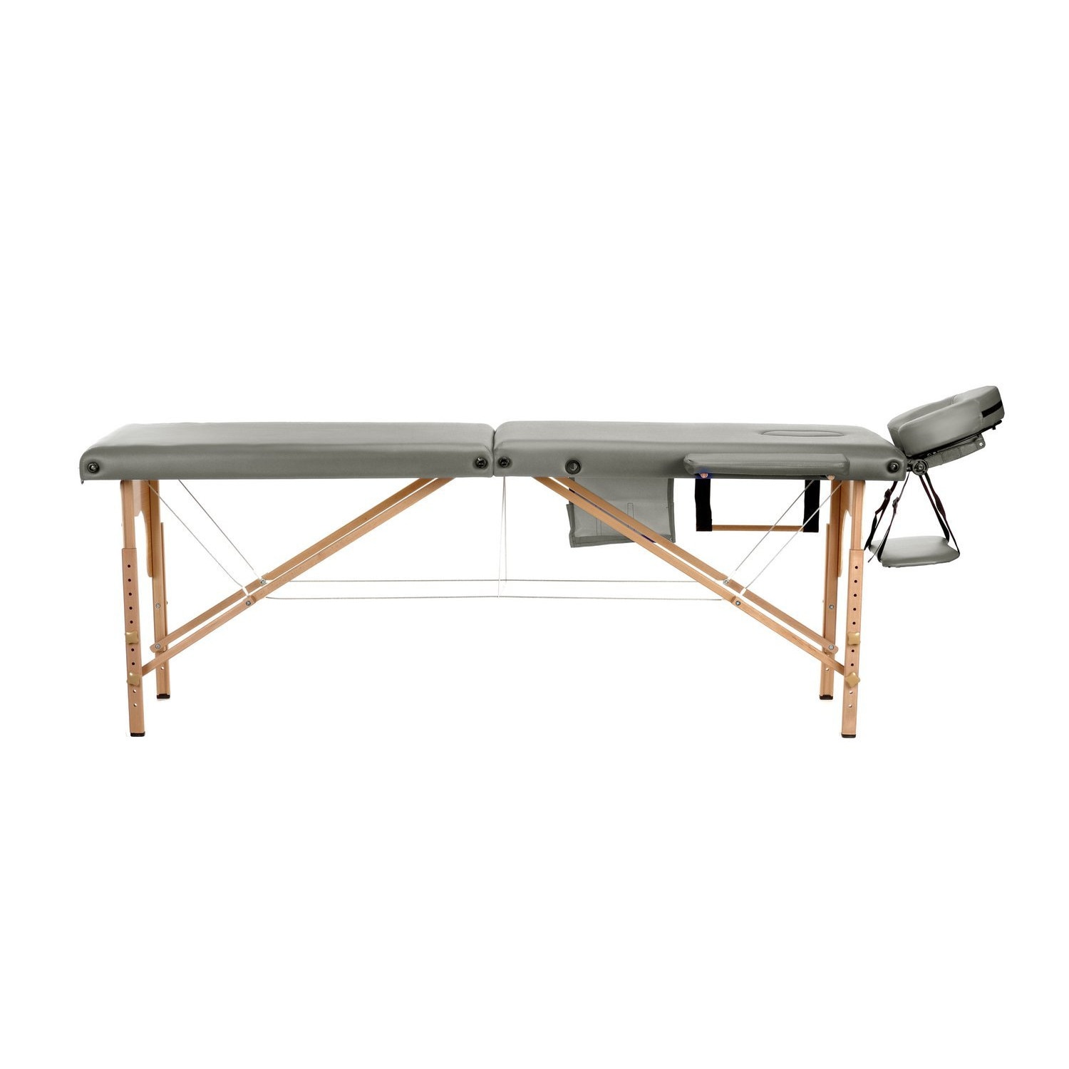 Masa de masaj pliabila idealSTORE, 2 segmente, Inaltime reglabila 62-84 ...