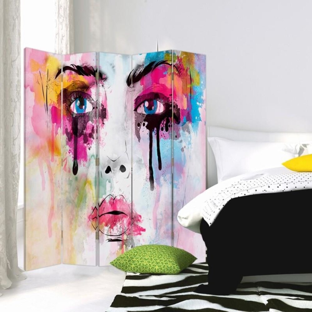 Paravan de camera, Legendarte, Beautiful Tears Wood, 38 x 182 x 11 cm ...