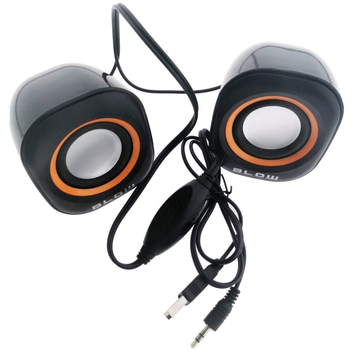 Boxe PC Blow 2" 66-375, USB 2.0, 5V, Negru cu Portocaliu - eMAG.ro