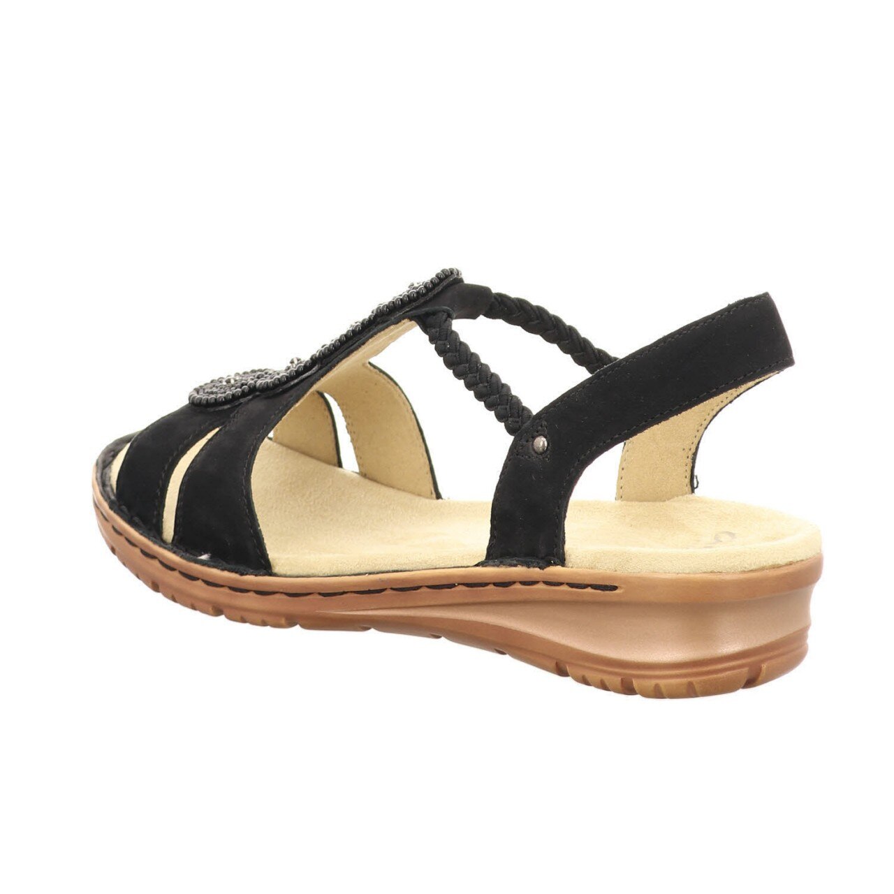 Sandale Ara, Piele, 38 EU, Negru - eMAG.ro