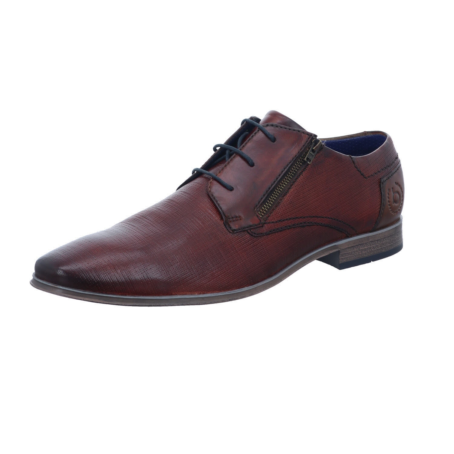 Pantofi Bugatti, Talpa sintetica, Piele naturala, Maro, 47 EU - eMAG.ro