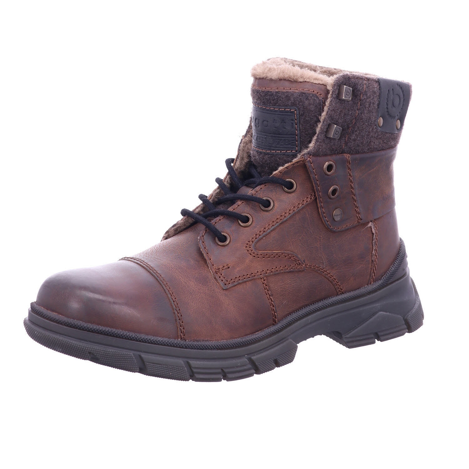 Ghete Bugatti Zeus, Talpa sintetica, Piele, Maro, 43 EU - eMAG.ro