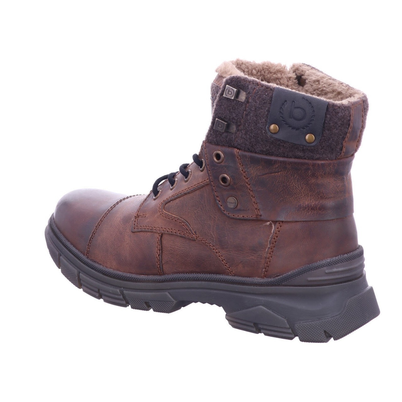 Ghete Bugatti Zeus, Talpa sintetica, Piele, Maro, 43 EU - eMAG.ro