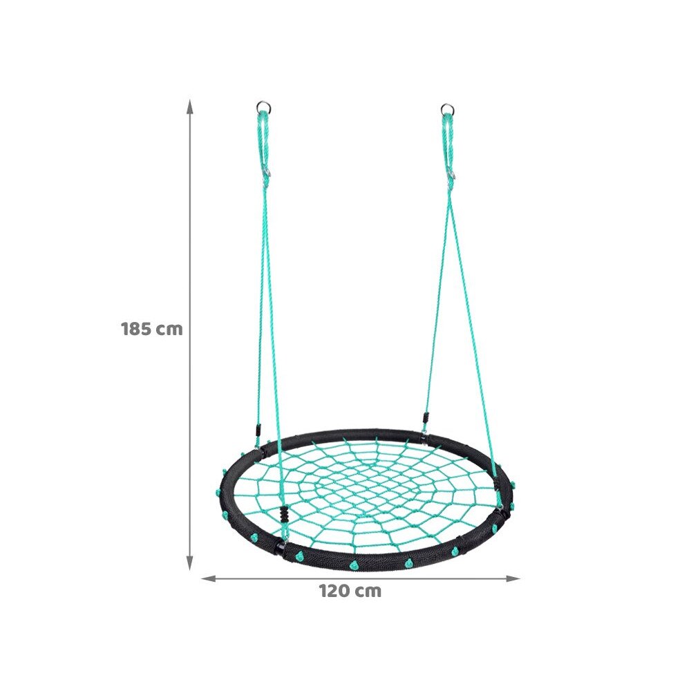 Leagan cuib, Ramiz, 120 cm, Verde/Negru - eMAG.ro