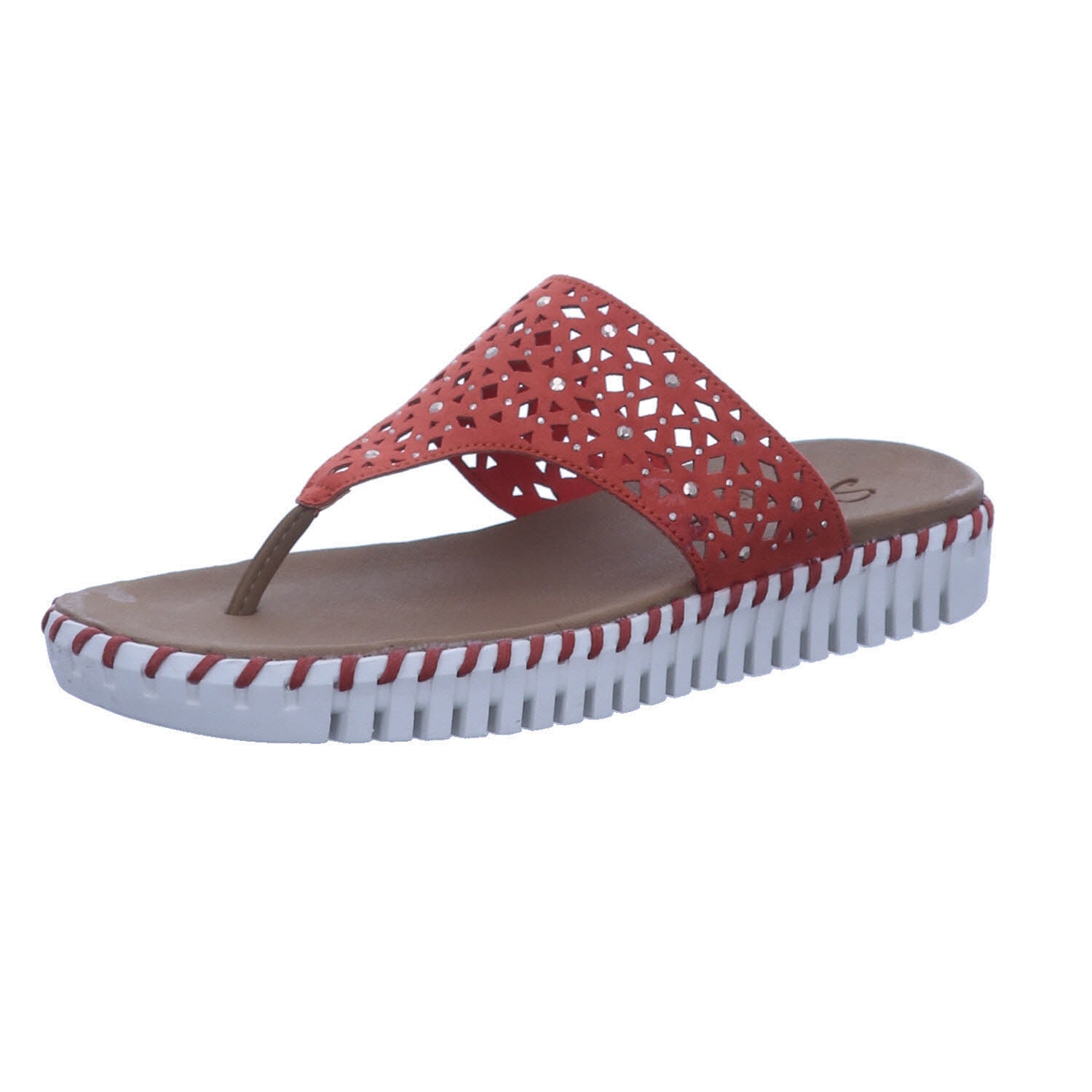 Slapi dama Skechers SEPULVEDA - LARKSPUR, Piele naturala, Rosu, 38 ...