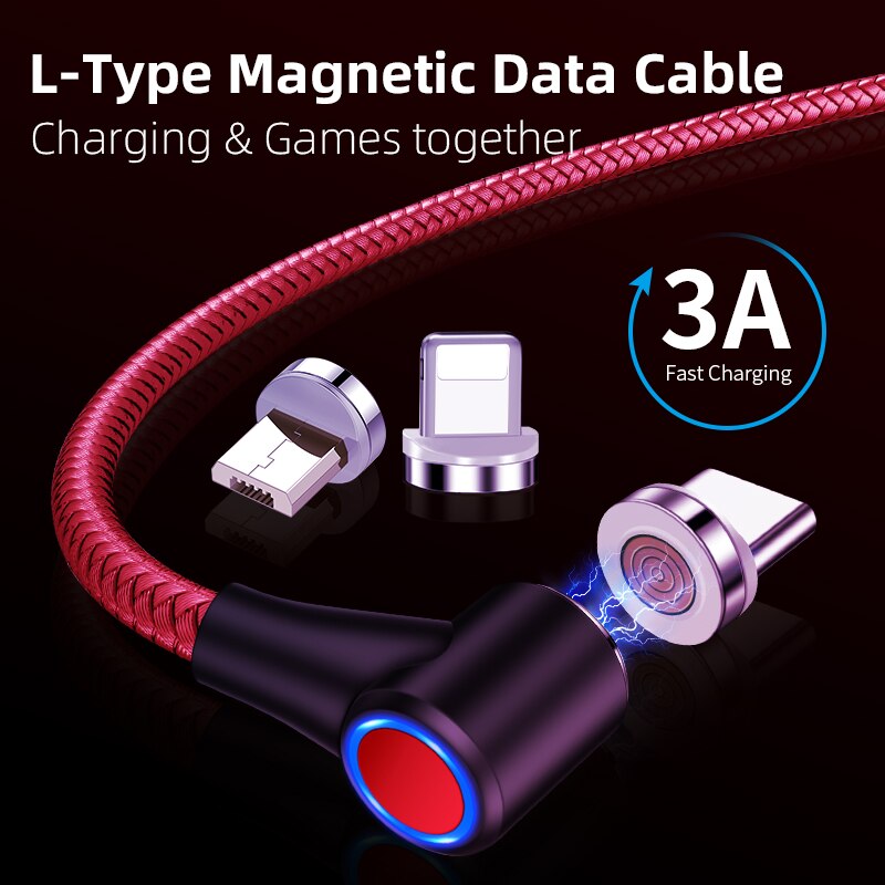 Cablu incarcator Fast Charge 3A,7 pini, Magnetic 3 in 1, rotatie 360 ...