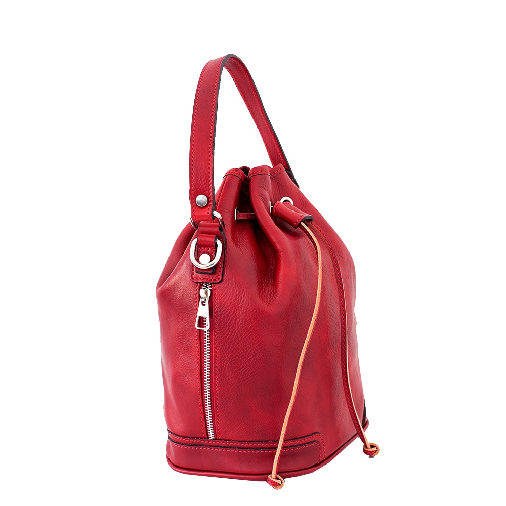 Geanta tip sac dama din piele naturala, util land, rosu bordo, P134D ...