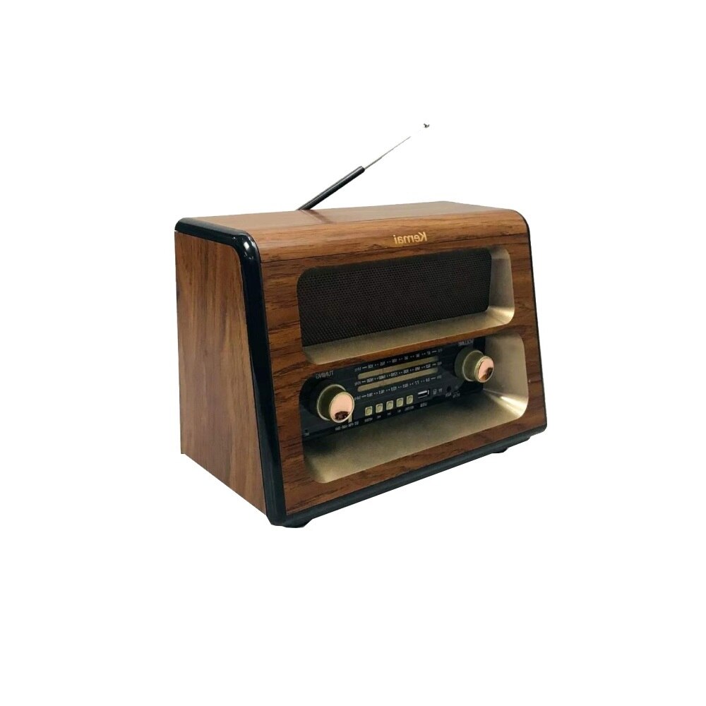 Radio Portabil Retro MD-1910BT, Acumulator Incorporat, Telecomanda, Bluetooth, AUX, USB, TF Card ...