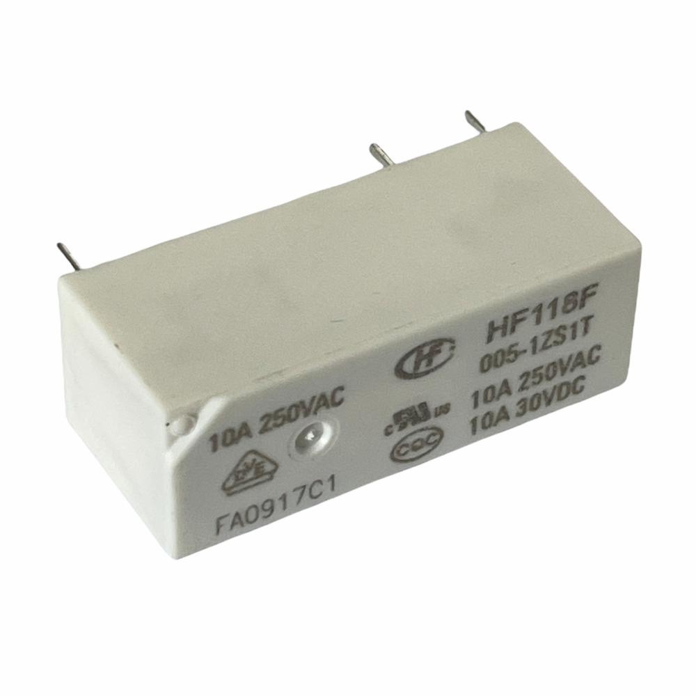 Миниатюрно реле, 5V DC, 10A, серия HONGFA RELAY, HF118F/005-1ZS1T ...