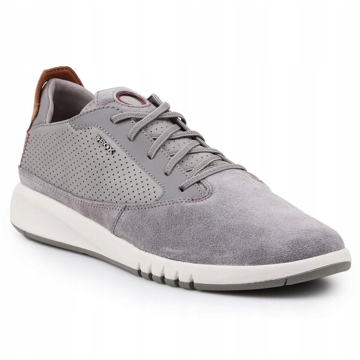 Pantofi sport barbati, Geox, BM109399, Gri, EU 44 - eMAG.ro