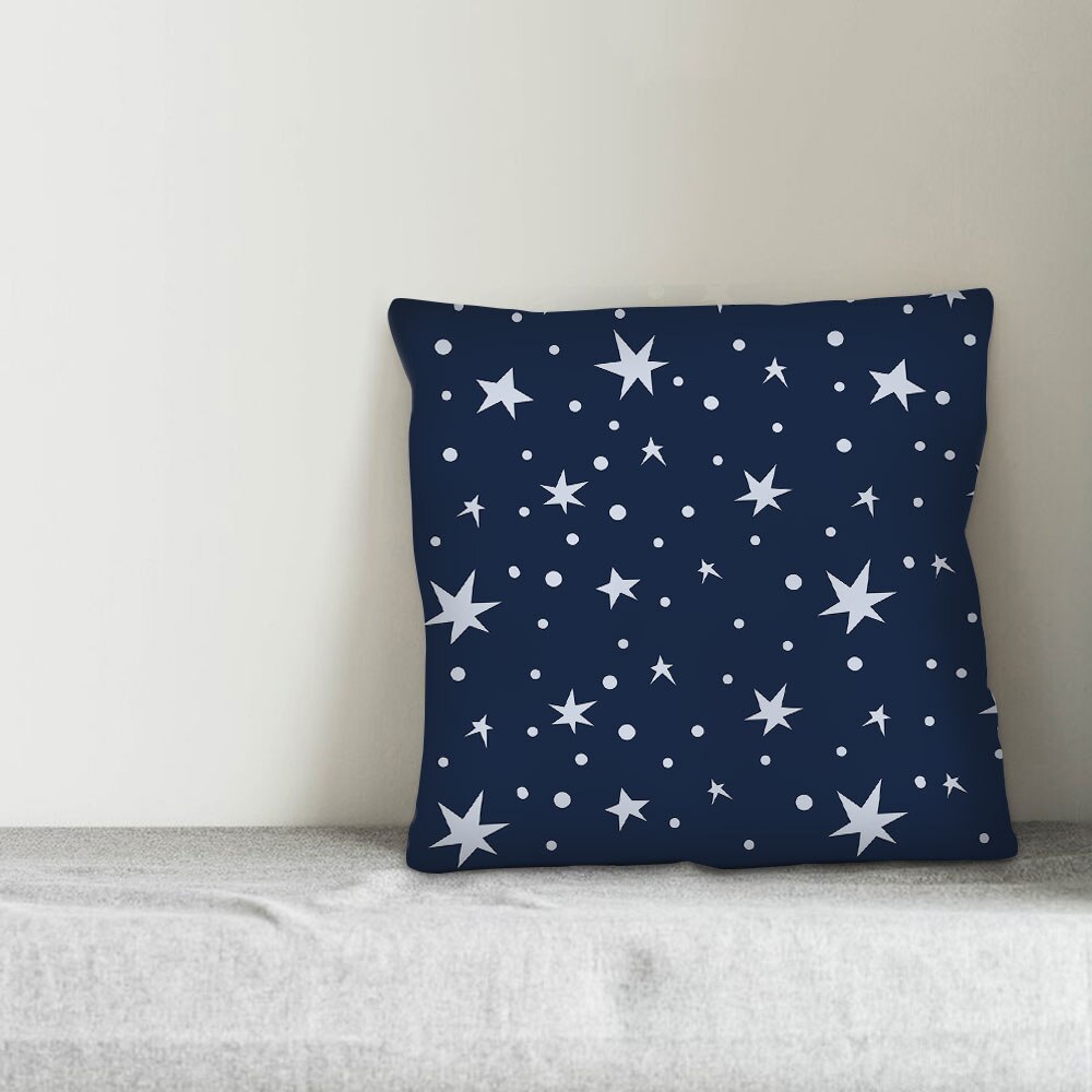 Dekoratív párna Art Star, Deformált szórt csillagok, Minta, Modern ...