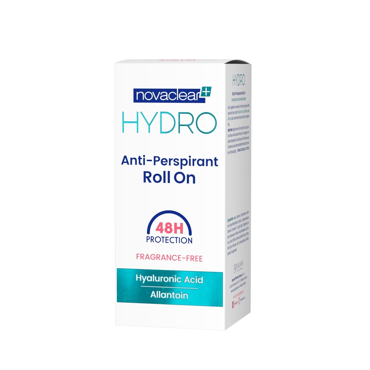 Novaclear Hydro Deo Roll-On izzadásgátló, illatanyagmentes, 50 ml - eMAG.hu