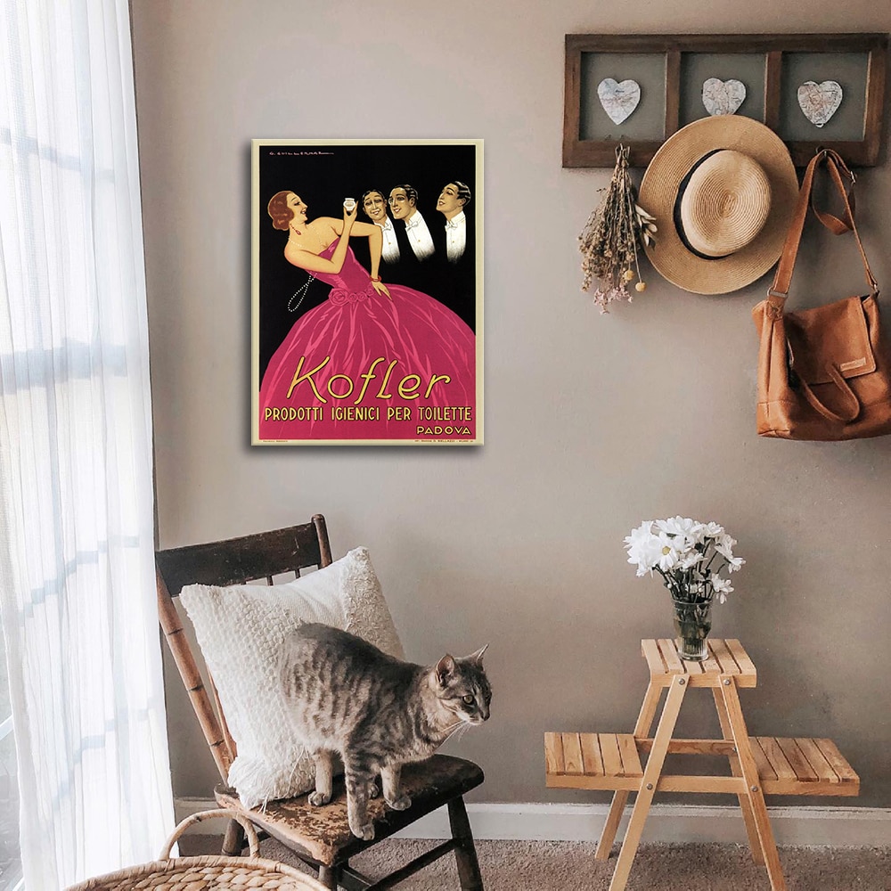 Tablou Legendarte, Vintage Advertising Poster Kofler Beauty Products ...