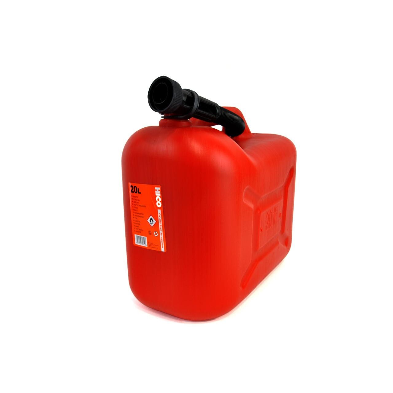 Canistra din plastic pentru combustibil rosie 20L - eMAG.ro