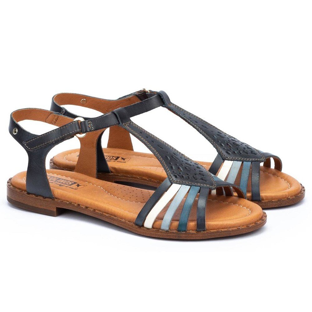 Sandale Pikolinos Algar, Piele naturala, Albastru/Maro, 41 EU - eMAG.ro