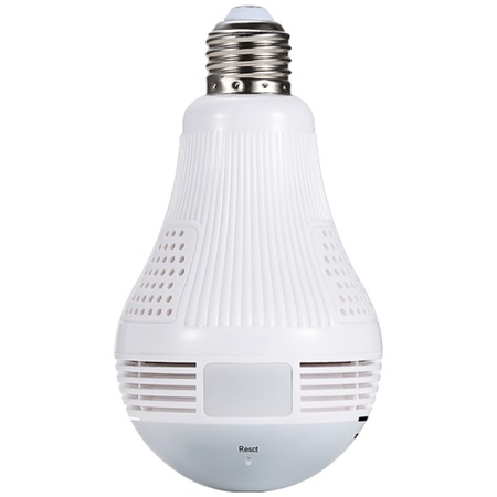 Bec cu camera iUni CB008, Full HD, WiFi, Senzor de Miscare, Unghi 360 ...