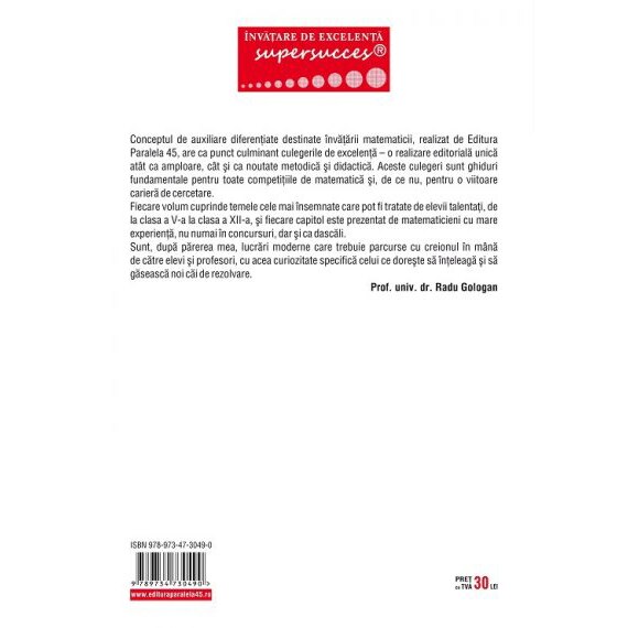 Mate excelenta. Cls. IX. Editia 3, Dana Heuberger (coord.), Florin ...