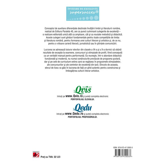 Limba si liter. Rom. Cls. IX-X. Excelenta, Camelia Gavrila, Mihaela ...