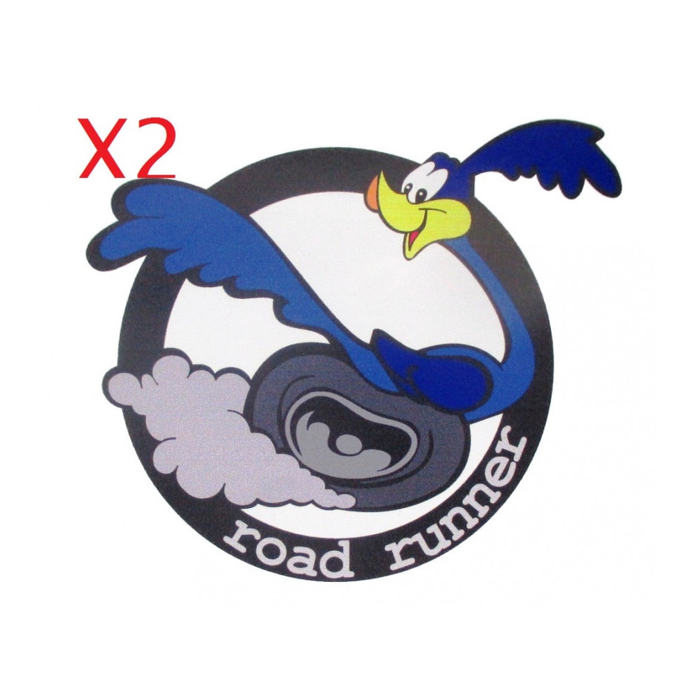 Set 2 stickere decorative, Model Road Runner, 5 x 4.5 cm, Multicolor ...