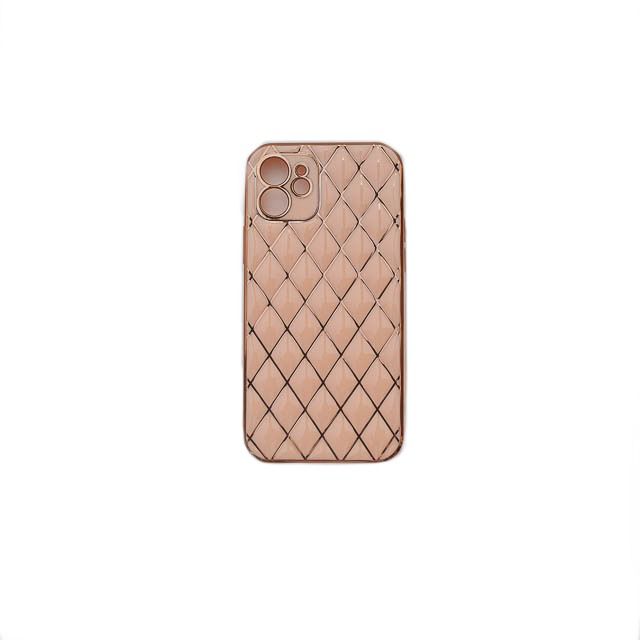 Husa de telefon, pentru Iphone 12, model Luxury, culoare roz pudra ...