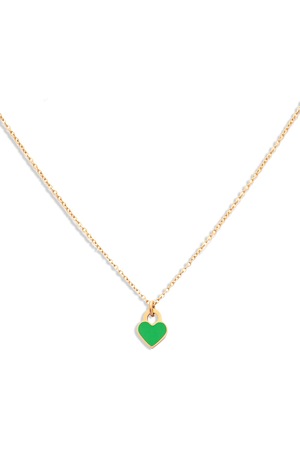 Hey Harper, Colier din otel inoxidabil cu pandantiv in forma de inima ...