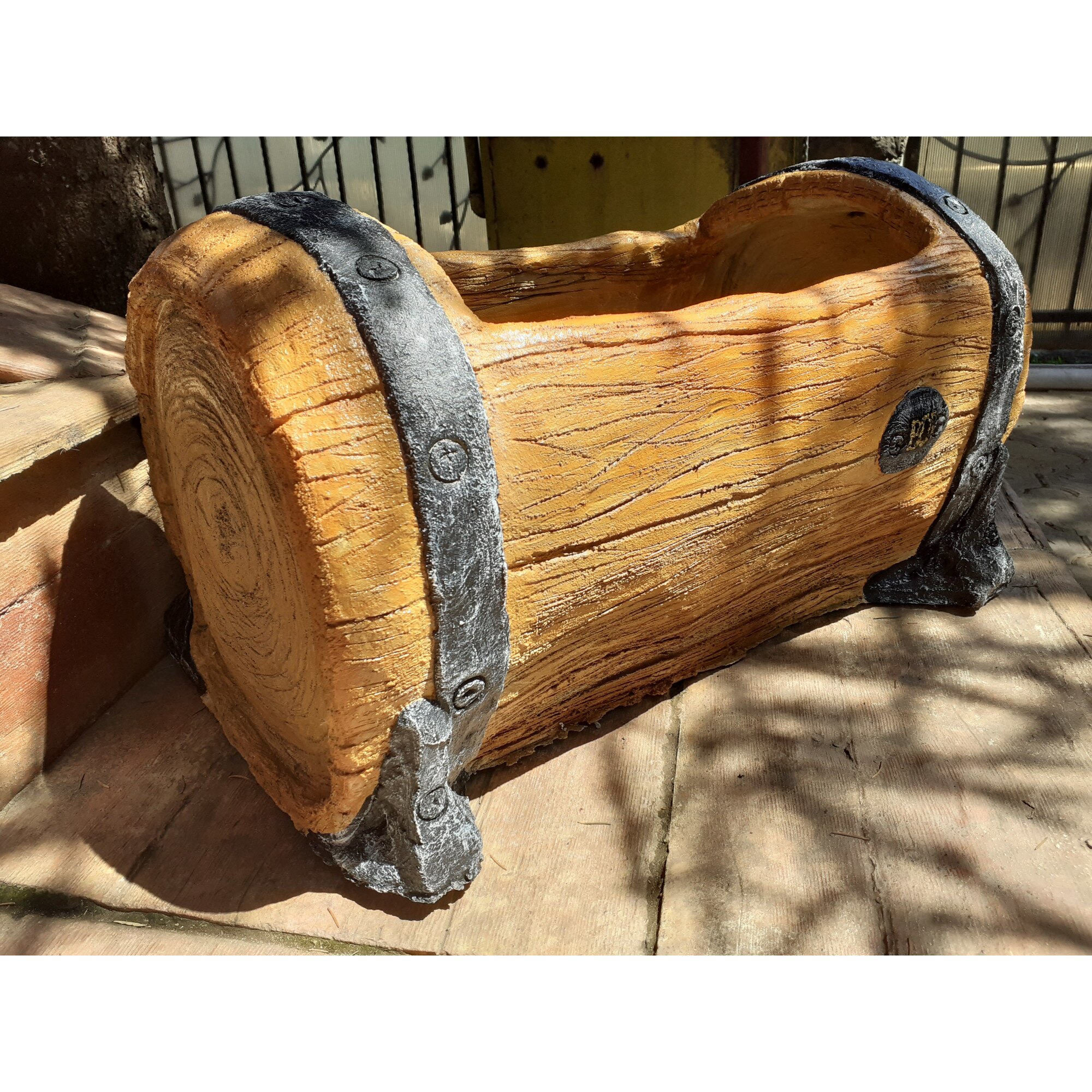 Jardiniera tip butoias - din beton 50x40cm - eMAG.ro