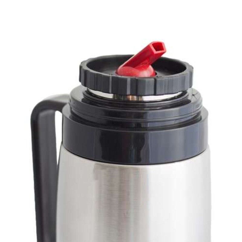 Termos Cebador Yerba Mate/Cafea/Ceai, 1L, Otel inoxidabil, Argintiu ...