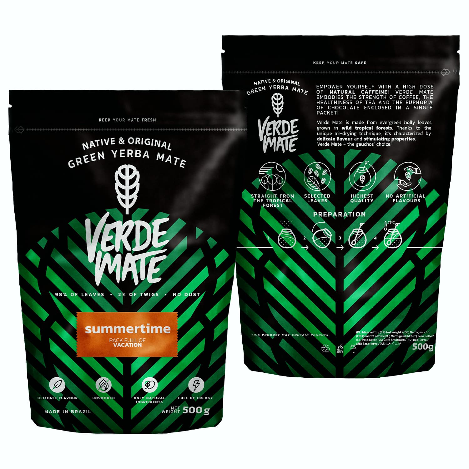 Чай Green Mate Green Summertime, Yerba Mate, Растения, 0,5 кг - eMAG.bg