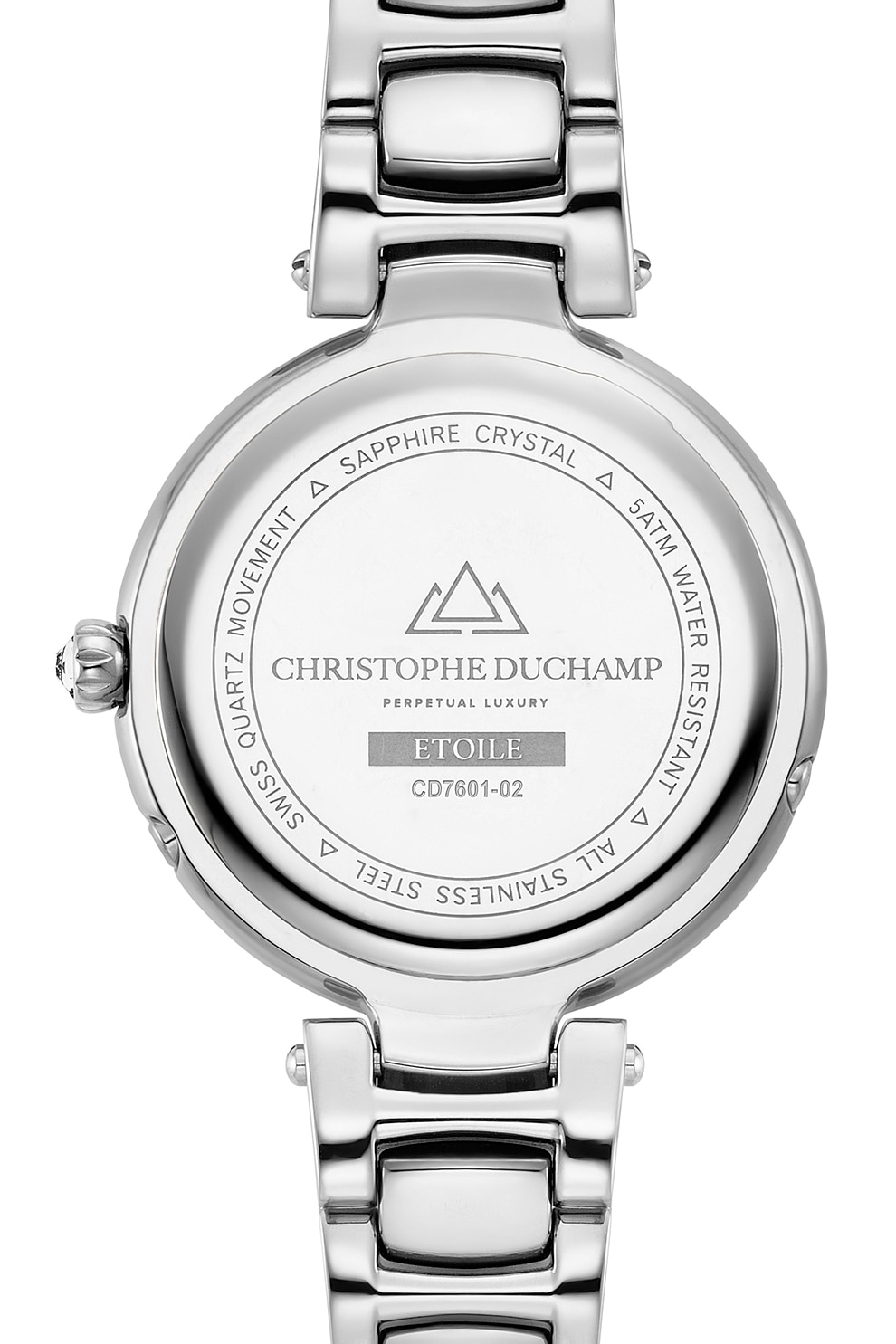 Christophe Duchamp, Аналогов часовник с 6 диаманта, Сребрист - eMAG.bg