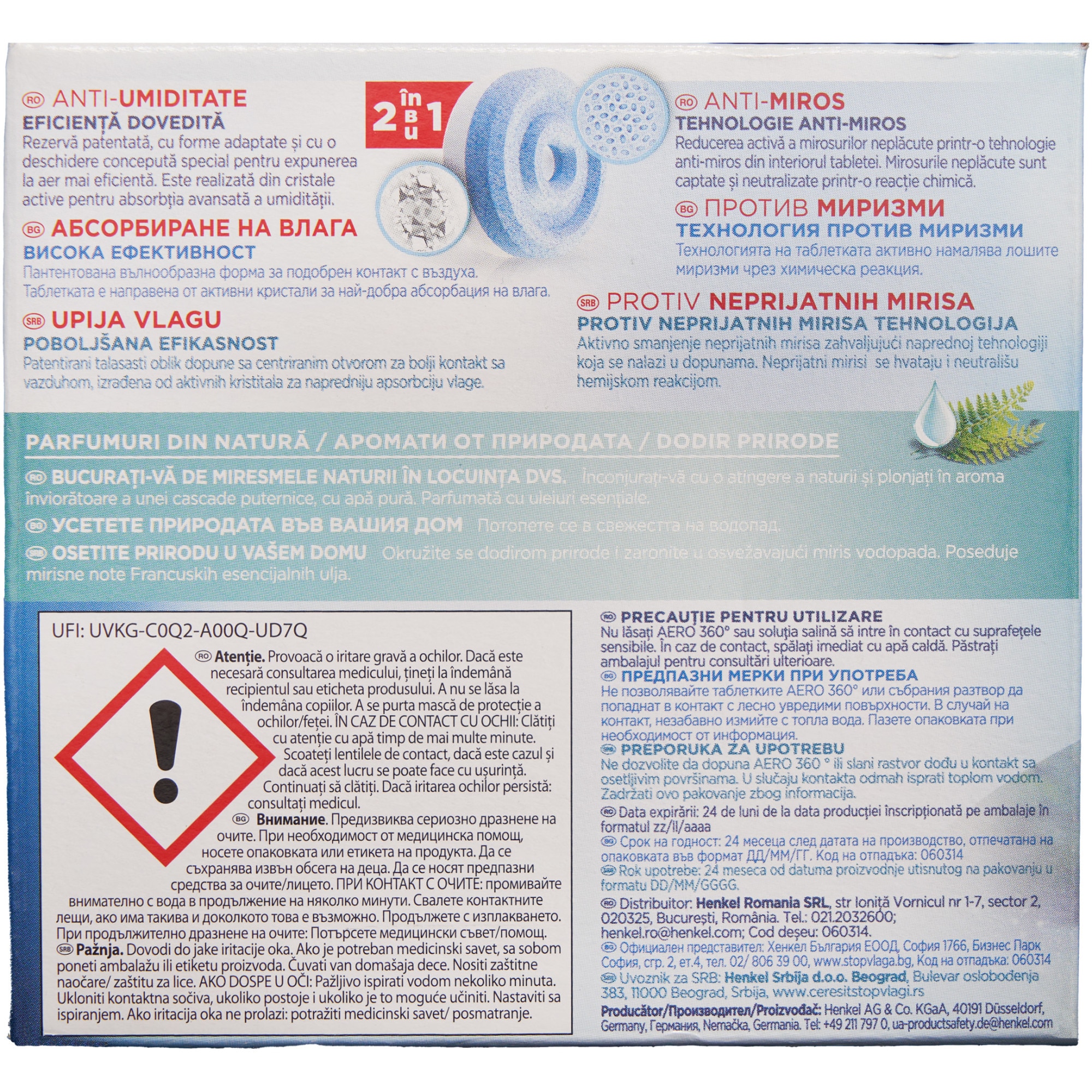 Rezerva absorbant umiditate Ceresit Aero 360 Prospetimea Cascadei, 2 x ...