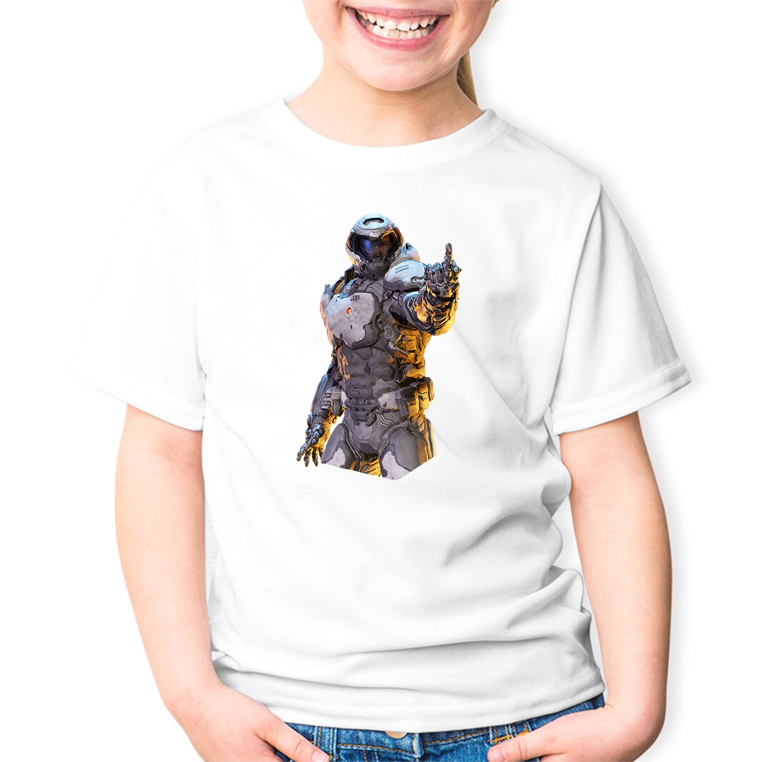 Тениска Детска Quake Master Halo Anniversary Middle Finger Injury Bad ...