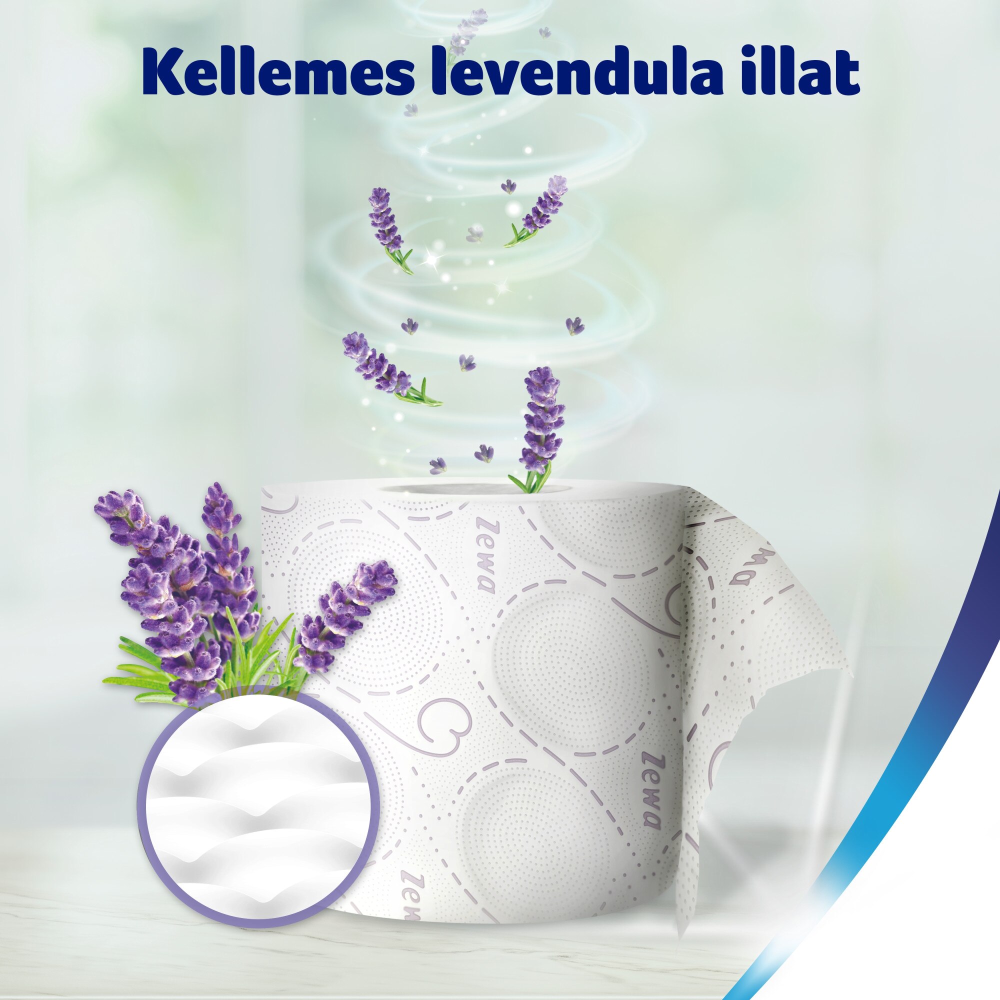 Zewa Deluxe 3 rétegű toalettpapír, Lavender Dreams, 24 tekercs - eMAG.hu