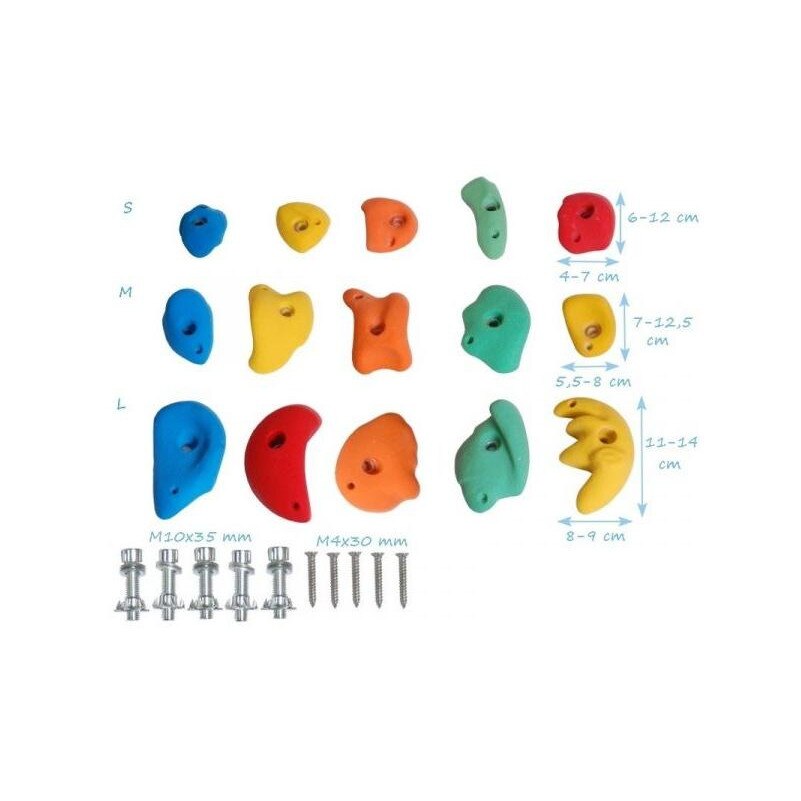 Set 5 pietre de catarare, Just Fun, Rasina, 5 bucati, dimensiune mica ...