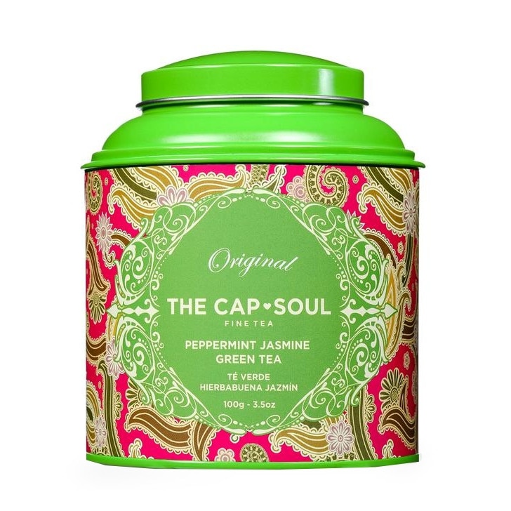 Ceai verde The Cap Soul, Peppermint Jasmine Green Tea, 100 g, tip ...