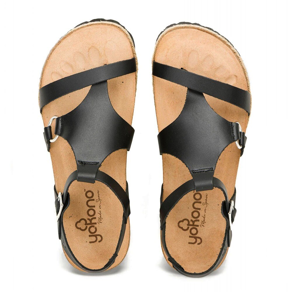 Sandale Yokono Cyprus, Piele naturala, Negru, 36 EU - eMAG.ro