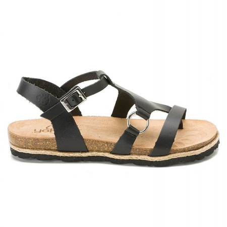 Sandale Yokono Cyprus, Piele naturala, Negru, 36 EU - eMAG.ro